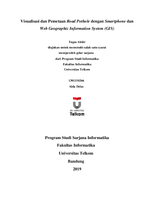 (PDF) Visualisasi dan Pemetaan Road Pothole dengan Smartphone dan Web Geographic Information ...