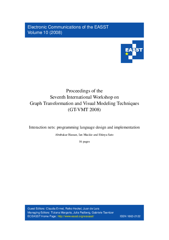 (PDF) Interaction nets: programming language design and implementation