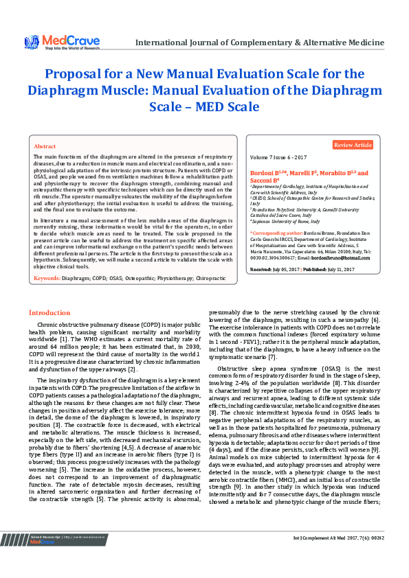 (PDF) Proposal for a New Manual Evaluation Scale for the Diaphragm ...