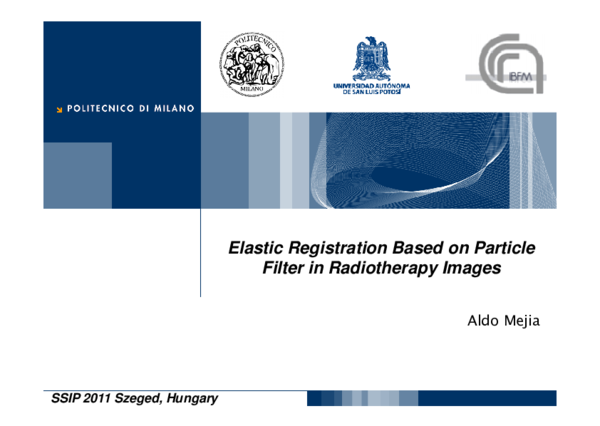 Pdf Elastic Registration Based On Particle Filter In Radiotherapy Images With Brain Deformations