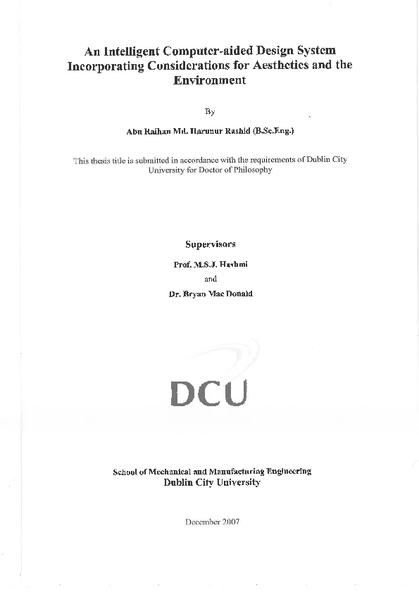 (PDF) An intelligent computer-aided design system incorporating considerations for aesthetics ...