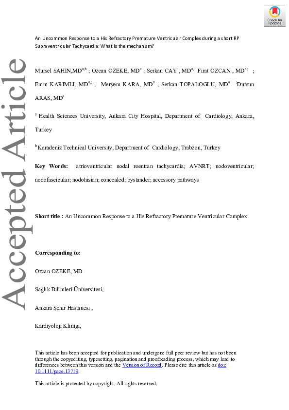 (PDF) An uncommon response to a His refractory premature ventricular ...
