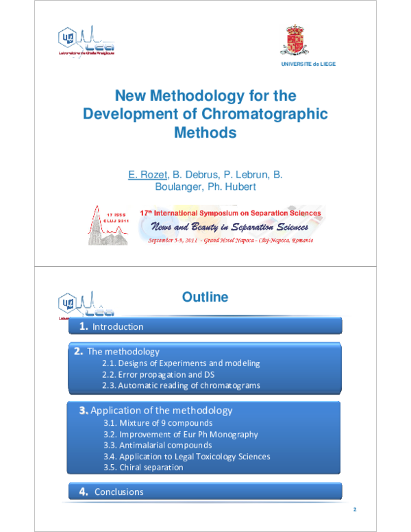 (PDF) New methodology for the development of chromatographic methods with bioanalytical application