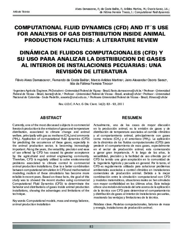 (PDF) Computational fluid dynamics (CFD) and it´s use for analysis of gas distribution inside ...