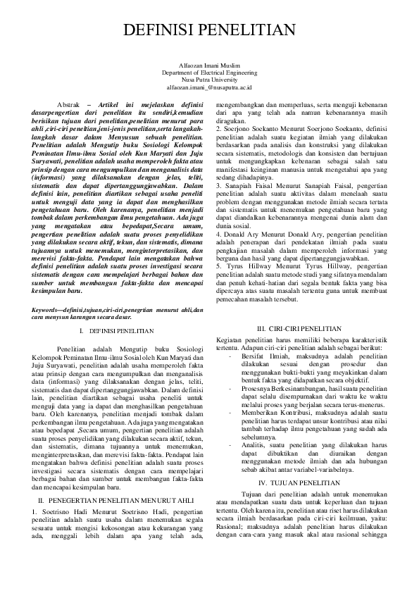 (PDF) DEFINISI PENELITIAN