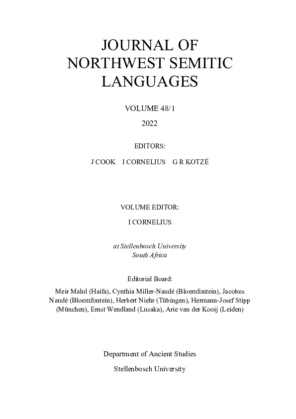 (PDF) THE LITERARY SHAPES OF THE PRIMEVAL HISTORY: A CASE FOR CHIASM IN ...