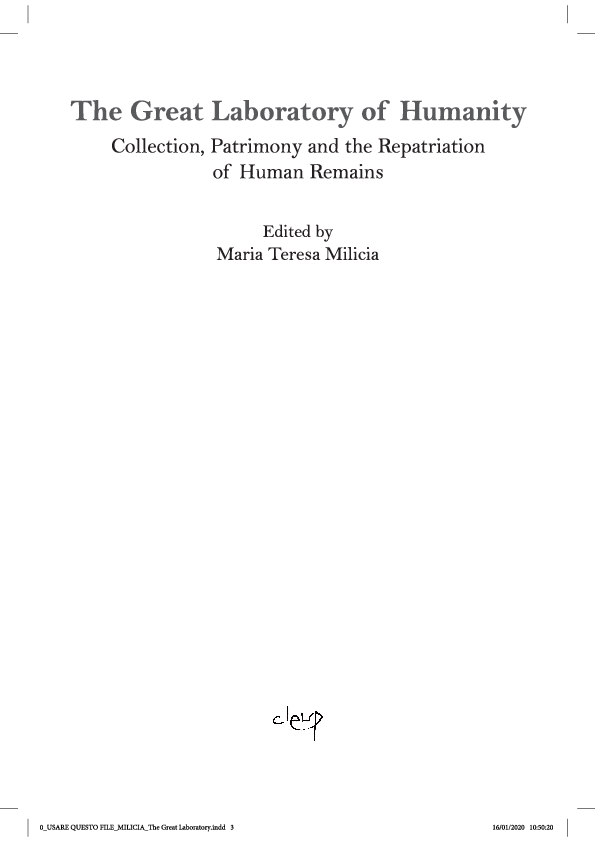 (PDF) The Great Laboratory of Humanity. Collection, Patrimony and the ...