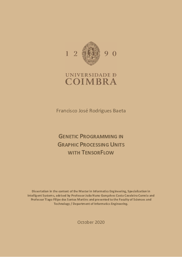(PDF) Genetic Programming in Graphic Processing Units with TensorFlow