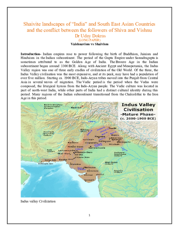 (DOC) Shaivite landscapes of “India” and South East Asian Countries and ...