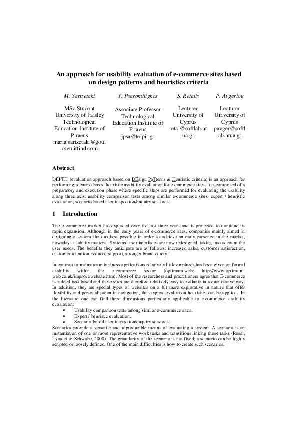 (PDF) An approach for usability evaluation of e-commerce sites based on ...