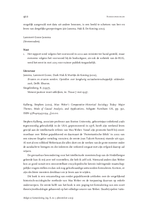(PDF) Kalberg, Stephen (2012), Max Weber’s Comparative-Historical ...