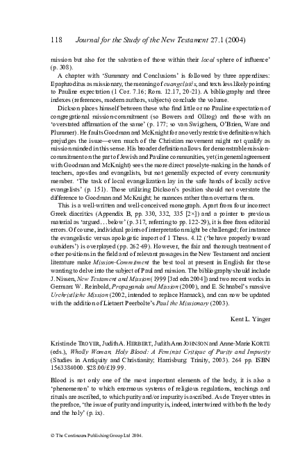 (PDF) Book Review: Wholly Woman, Holy Blood: A Feminist Critique of ...
