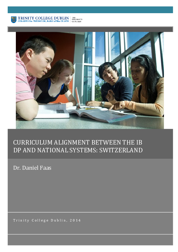 (PDF) Curriculum Alignment Between the Ib DP and National Systems ...