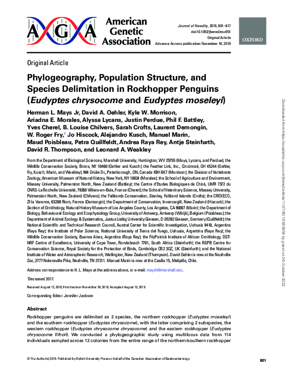 (PDF) Phylogeography, Population Structure, and Species Delimitation in ...