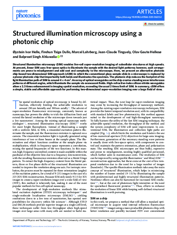 Pdf Structured Illumination Microscopy Using Photoswitchable Fluorescent Proteins