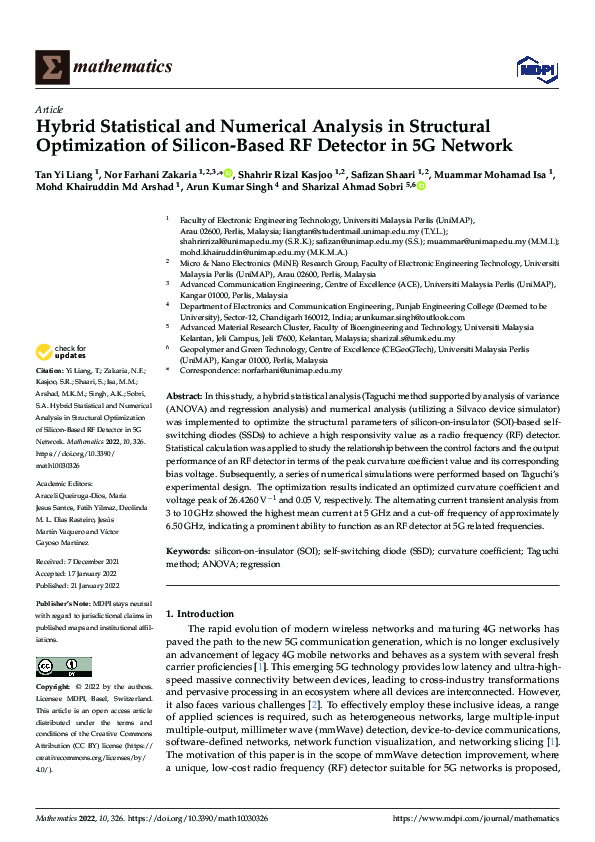 (PDF) Hybrid Statistical and Numerical Analysis in Structural Optimization of Silicon-Based RF ...