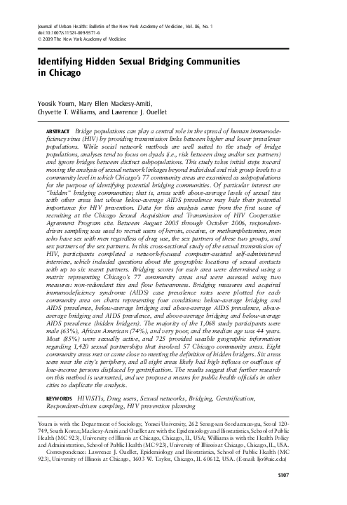 (PDF) Identifying Hidden Sexual Bridging Communities in Chicago | Y. Youm - Academia.edu