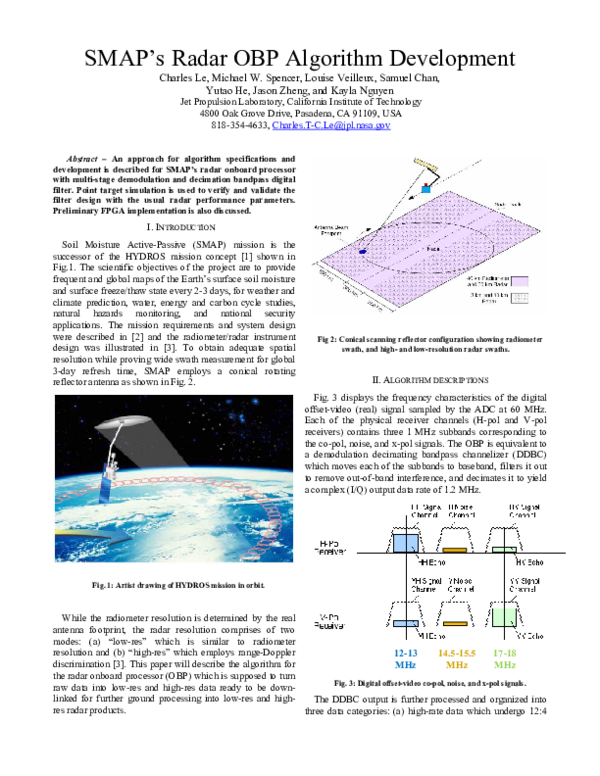 (PDF) SMAP's radar OBP algorithm development