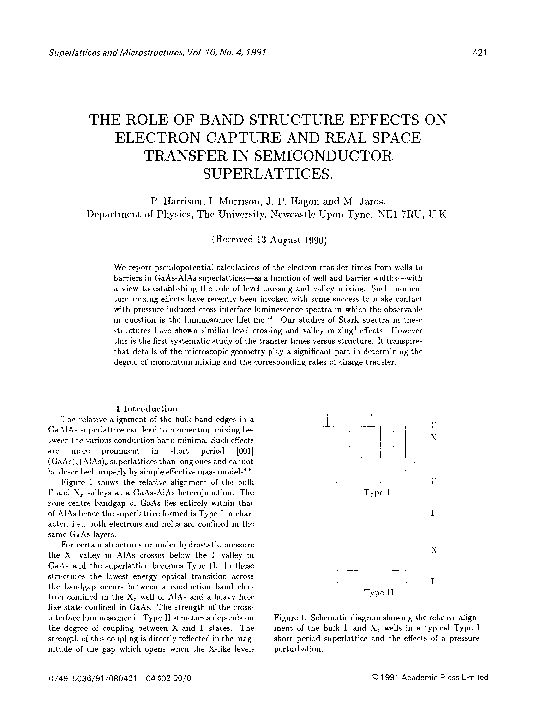 (PDF) The role of band structure effects on electron capture and real ...