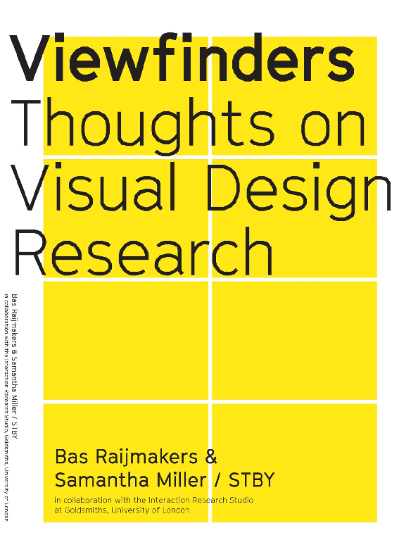 (PDF) Viewfinders: Thoughts on Visual Design Research