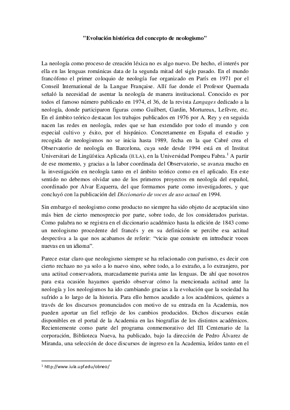 (PDF) Evolución histórica del concepto de neologismo | Gloria Guerrero ...