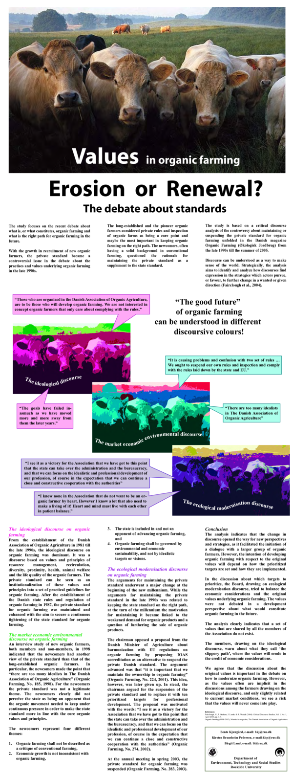 (PDF) The Future Path of Organic Farming - Values, Standards and ...