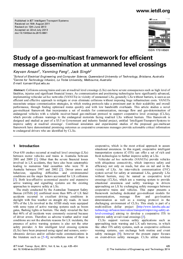 (PDF) Study of a geo-multicast framework for efficient message dissemination at unmanned level ...