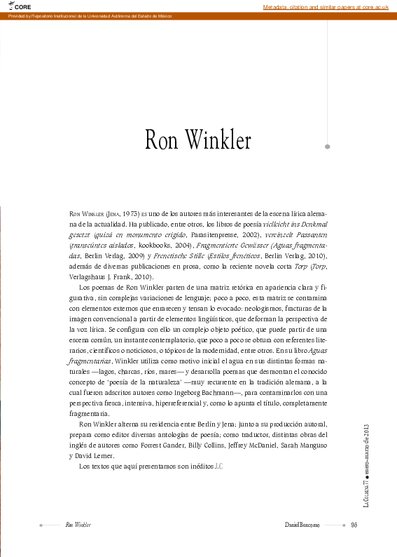 (PDF) Ron Winkler