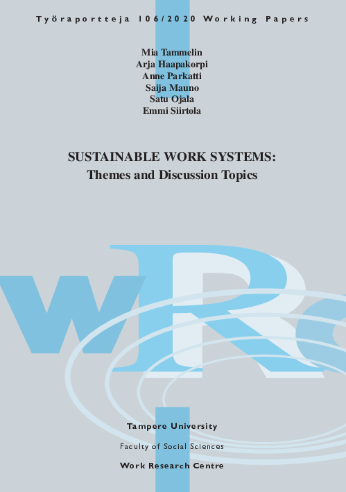 (PDF) SUSTAINABLE WORK SYSTEMS : Themes and Discussion Topics