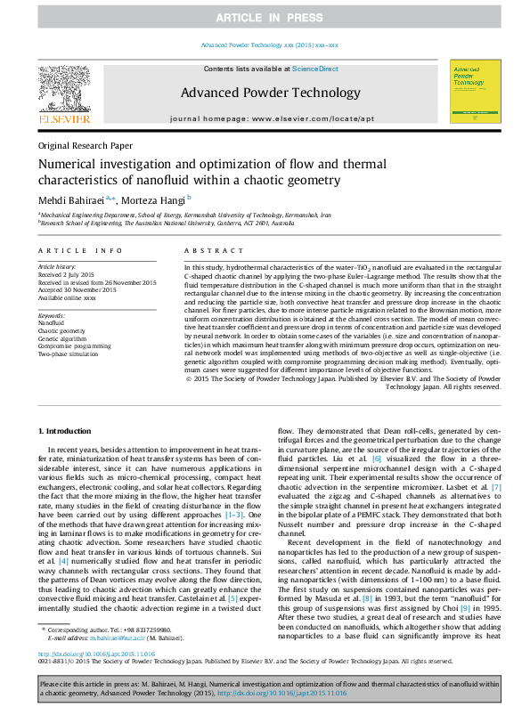 (PDF) Numerical Investigation and Optimization of a Flat Plate Solar ...