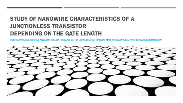 (PDF) Study of Nanowire Characteristics of a Junctionless Transistor ...