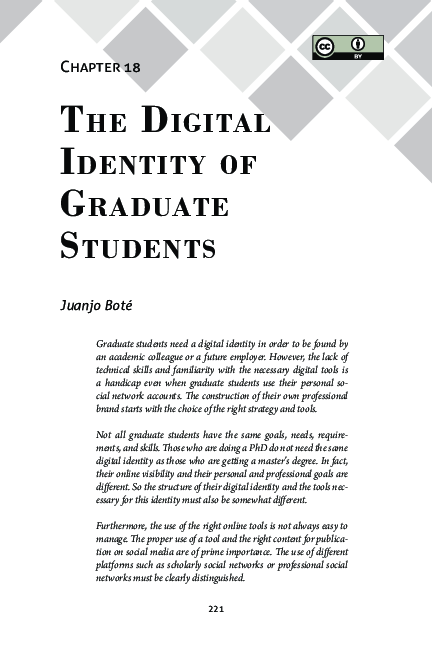 (PDF) The Digital Identity of Graduate Students