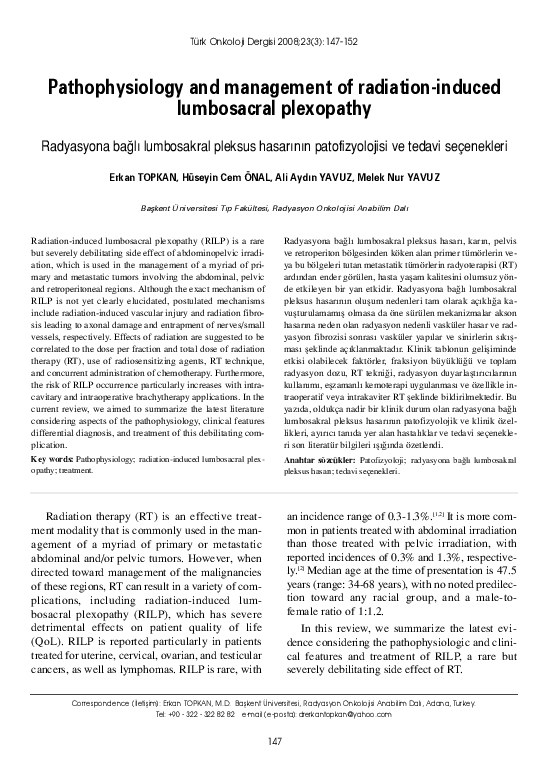 (PDF) Pathophysiology and management of radiation-induced xerostomia