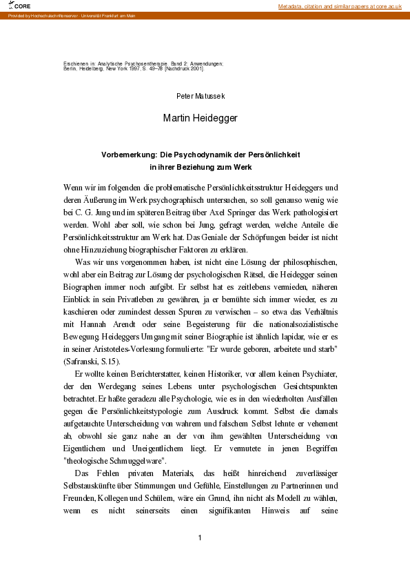 (PDF) Martin Heidegger