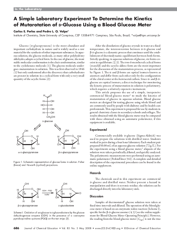 (PDF) A Simple Laboratory Experiment To Determine the Kinetics of ...