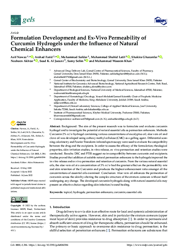 (PDF) Formulation Development and Ex-Vivo Permeability of Curcumin ...