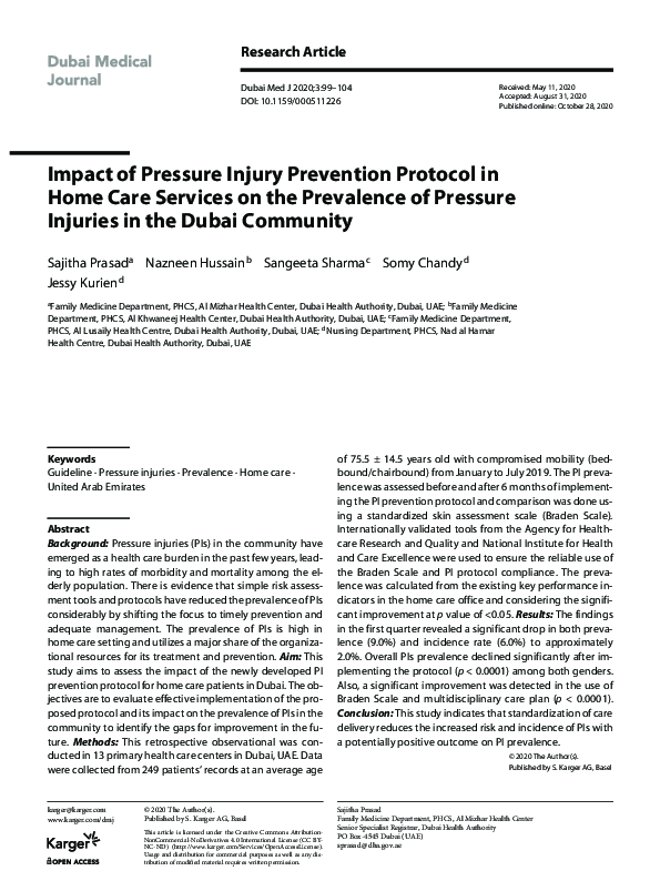 (PDF) Impact of Pressure Injury Prevention Protocol in Home Care ...