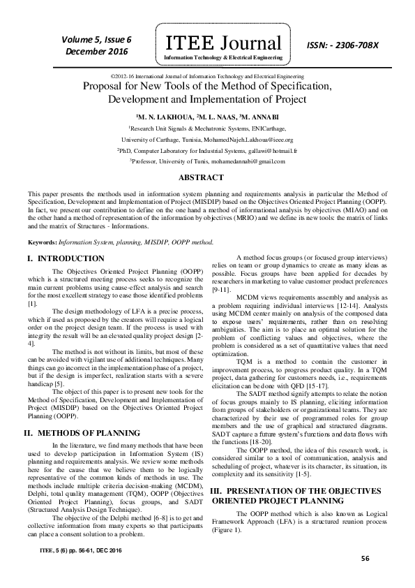 (PDF) Proposal for New Tools of the Method of Specification ...