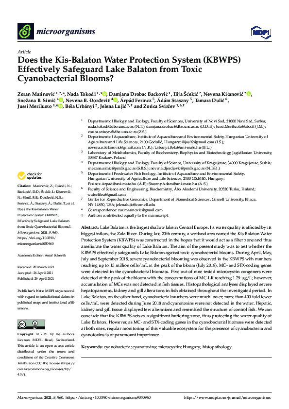 (PDF) Does the Kis-Balaton Water Protection System (KBWPS) Effectively ...