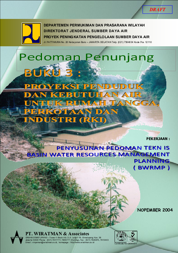 (PDF) DEPARTEMEN PERMUKIMAN DAN PRASARANA WILAYAH DIREKTORAT JENDERAL ...