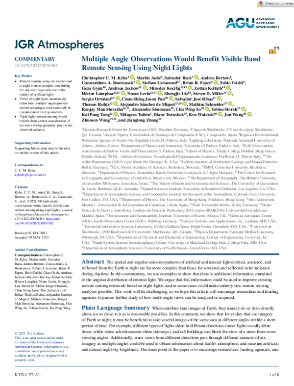 (PDF) Multiple Angle Observations Would Benefit Visible Band Remote ...