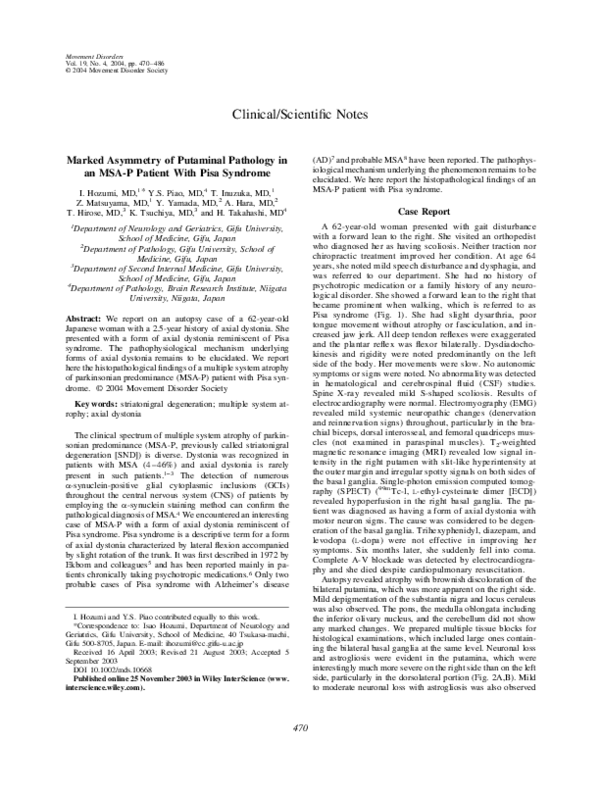 (PDF) Choreic syndrome and coeliac disease: A hitherto unrecognised ...