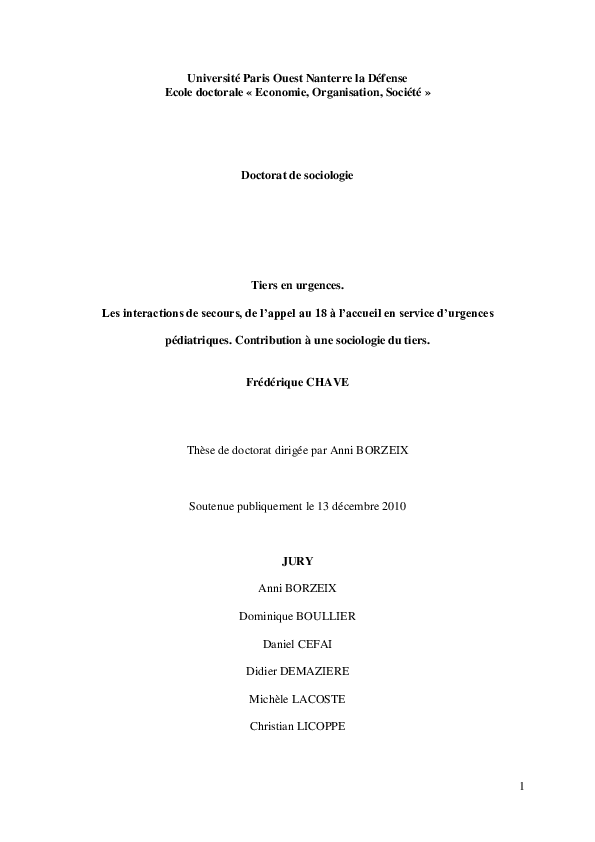(PDF) Third parties emergencies : first aid interactions, from fire ...