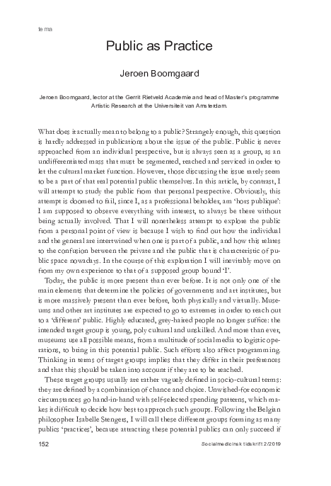 (PDF) Public as Practice