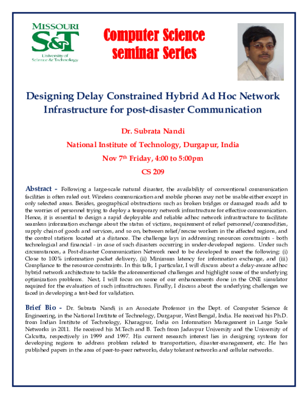 (PDF) Designing delay constrained hybrid ad hoc network infrastructure ...