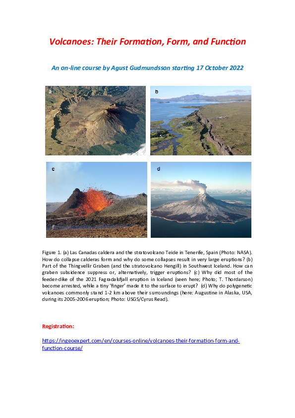 (DOC) Volcanoes: Their Formation, Form, and Function, 17 October 2022