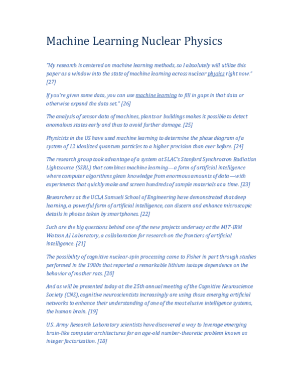 (PDF) Machine Learning Nuclear Physics