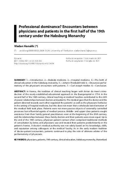 (PDF) Professional dominance? Encounters between physicians and ...