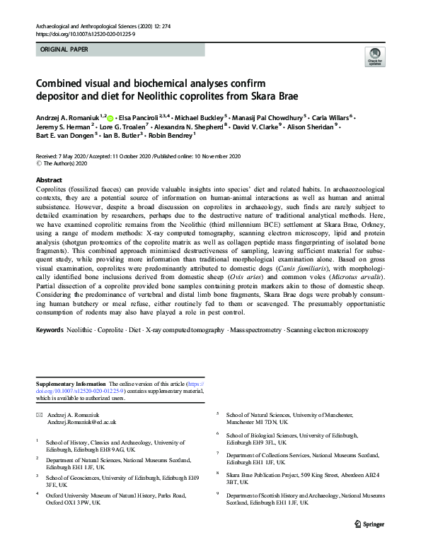 (PDF) Combined visual and biochemical analyses confirm depositor and ...