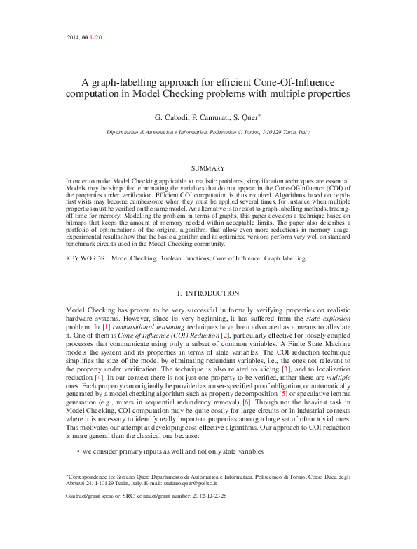 Pdf Efficient Coi Computation Via Graph Labeling